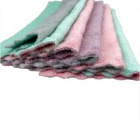 China OEM 25x25cm Cellulose Cleaning Cloths Kitchen Dish Towel Non Stick Oil Washing for sale