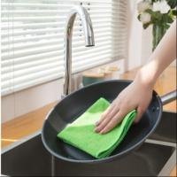 China High Water Absorption Cellulose Cleaning Cloths Microfiber Cleaning Cloth 30x30cm for sale