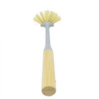 China Sustainable Bamboo Dishwashing Brush Plastic Dishwashing Scrub Brush 70g for sale