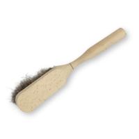 China Customized  Pet Cleaning Products Wooden Handle Horsehair Cleaning Brush18*4*8cm for sale