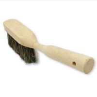 China Customized  Pet Cleaning Products Wooden Handle Horsehair Cleaning Brush18*4*8cm for sale