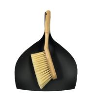 China 2 In 1 Home Bamboo Handle Cleaning Dustpan And Brush Eco Friendly for sale