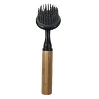 China Rubber Bristles Bamboo Handle Wooden Dishwashing Brush Grease Removal for sale