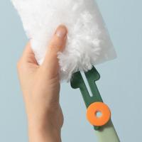 China Anti Dust Microfiber Disposable Electrostatic Dusters Cleaning Rotating Handle for sale