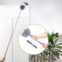 China Bendable Head Microfiber Feather Extendable Cobweb Cleaner 80cm-250cm for sale