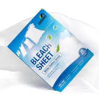 China New Laundry Whitening Detergent Fabric Bleach Sheets Strong Decontamination Remarkable Effect for sale