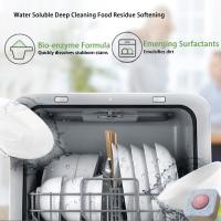 China Water Soluble Deep Cleaning Food Residue Softening Dishes washing Cleaner Tablet for sale