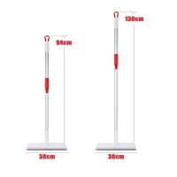 China 2 In 1 Floor Scrubber Brush With Telescopic Handle Push Broom Brush With Squeegee for sale