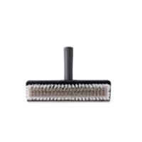 China Long Handle Tile Floor Cleaner Scrubber Double Side Brush With Squeegee Push Broom for sale