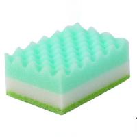 China Dishwashing Sponge For Kitchen Dishwashing Utensils Household Easy hold Shape Dish Washing Wipe for sale
