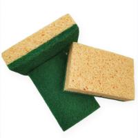 China Double Layer Cellulose Sponge Cloth Ultra Absorbent Quick Drying Kitchen Clean Cloth For Dishwashing And Pot Scrubbing for sale