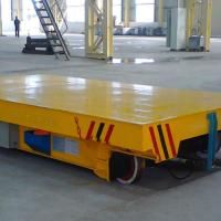China Q345 Steel Electric Flatbed Industrial Transfer Carts For Untrackable Locations for sale