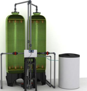 China Efficiency FRP 1-100T/H Capacity Automatic Water Softener Systems And Continuous for sale