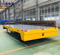 China 3m*2m 5 Tonne Yellow Trackless Heavy Material Motorized Cart for sale