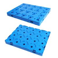 China HDPE 5 Gallon Water Bottle Pallet Blue Polypropylene Pallet 54x44