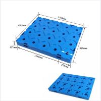 China HDPE 5 Gallon Water Bottle Pallet Blue Polypropylene Pallet 54x44
