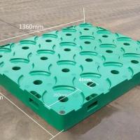China HDPE 5 Gallon Water Bottle Pallet Blue Polypropylene Pallet 54x44