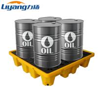 China Detachable 4T Plastic Spill Pallets Anti Leakage Oil Drum Pallet for sale