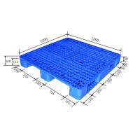 China Blue Heavy Duty Nestable Pallet HDPE Euro Epal Pallets Cargoes Transfer for sale