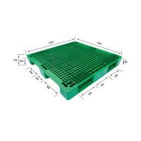 China Blue Heavy Duty Nestable Pallet HDPE Euro Epal Pallets Cargoes Transfer for sale