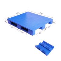 China Euro Stackable Recycled Plastic Pallets 1000*1200mm Flat Top Plastic Pallets for sale