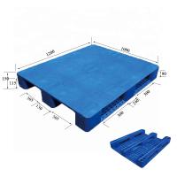 China Euro Stackable Recycled Plastic Pallets 1000*1200mm Flat Top Plastic Pallets for sale