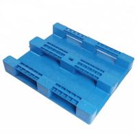 China Euro Stackable Recycled Plastic Pallets 1000*1200mm Flat Top Plastic Pallets for sale