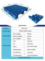 China Stackable 1000x1000 Plastic Shipping Pallets For Goods Transport for sale