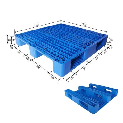 China 110x110cm Lightweight Plastic Pallet Steel Reinforced Plastic Pallets for sale