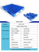 China Large Heavy Duty Plastic Pallet 1200 X 1000 Hdpe Plastic Pallets for sale