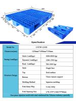 China Light Structure Euro Plastic Pallet 1200 X 1200 300KG-800KG Rack Load for sale
