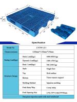 China 1200x1100 100% Recycled Plastic Pallets 1000-1500KG Dynamic Load for sale