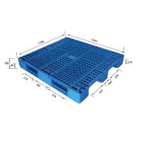 China 1200x1100 100% Recycled Plastic Pallets 1000-1500KG Dynamic Load for sale
