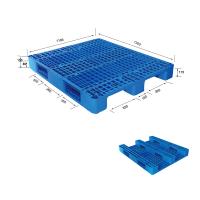 China Grid Surface HDPE Pallets 1300mm×1100mm×155mm 4 Way Entry CE for sale