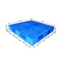 China Green HDPE Plastic Pallets Recycled 1100 X 1100 Pallet 400KG Load for sale