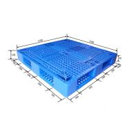 China Green HDPE Plastic Pallets Recycled 1100 X 1100 Pallet 400KG Load for sale