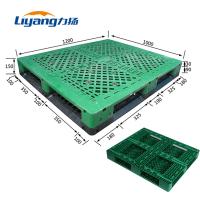 China Green Recycled Molded Plastic Pallets Hdpe Injection Moulded Pallets for sale