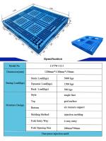 China Export Economy HDPE Pallets Injection Moulded Pallets For Cargos for sale