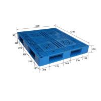 China 100% Recycled One Way Plastic Pallets Blue Plastic Reusable Pallets for sale