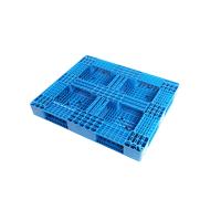 China 100% Recycled One Way Plastic Pallets Blue Plastic Reusable Pallets for sale