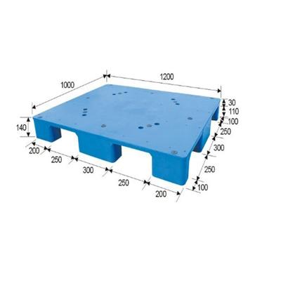 China Single Side Nestable Plastic Pallet 120*120cm Polyethylene Plastic Skids for sale
