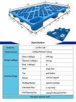 China 1000 KG Forklifts Reinforced Plastic Pallets For International Shipping for sale