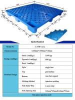 China Warehouse Heavy Duty Plastic Pallet 1200 X 1200 Plastic Euro Pallet for sale