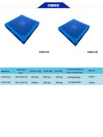 China Blue 1200*1400mm Recycled Plastic Pallets Roto Molded Plastic Pallets for sale