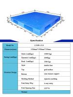China 1500x1500 HDPE Rackable Pallets 10T Oversized Plastic Pallets for sale