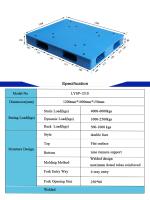China 4T 6T Plastic Shipping Pallets HDPE Or PP Euro Pallet 1000x1200 for sale