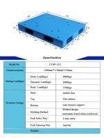 China 1100x1200 Transport Lightweight Plastic Pallet HDPE 6000KG Load for sale
