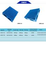 China Euro Size Export Plastic Pallet HDPE Pallets For Transport for sale