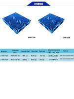 China Durable Large Nestable Plastic Pallet 1200*1400mm 8000KG Load for sale