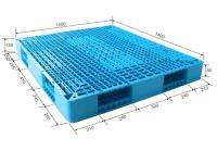 China Durable Virgin PP Euro Plastic Pallet Double Faced 1400x1200mm for sale